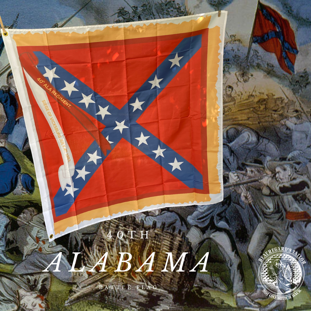 40th Alabama Infantry House Flag – Beauregard's Tailor