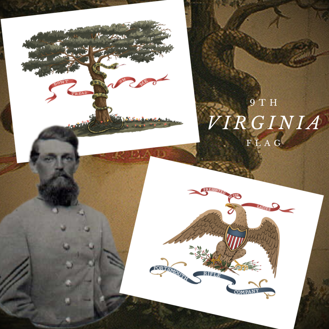 Portsmouth Rifles - Company G - 9th Virginia Infantry Flag Stickers/Ma ...