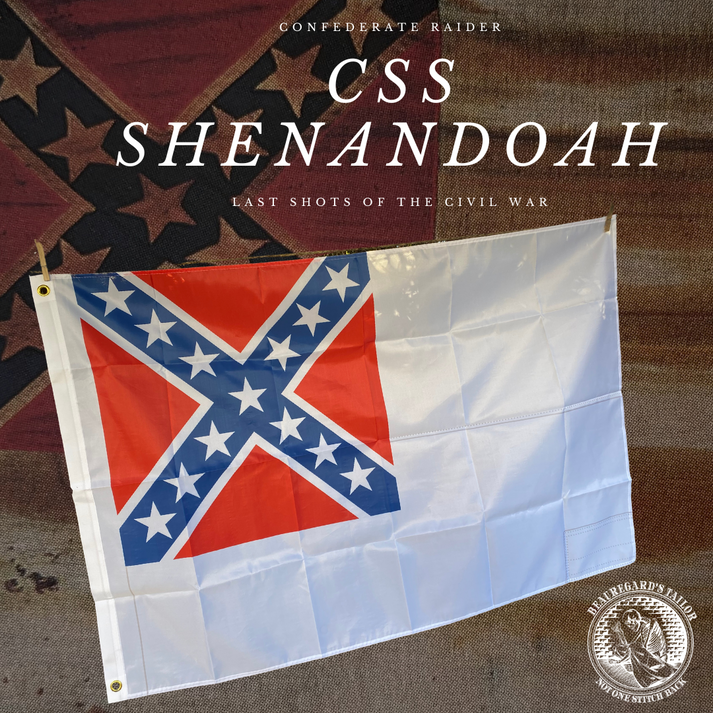 CSS Shenandoah 2nd National Storm Flag House Flag – Beauregard's Tailor