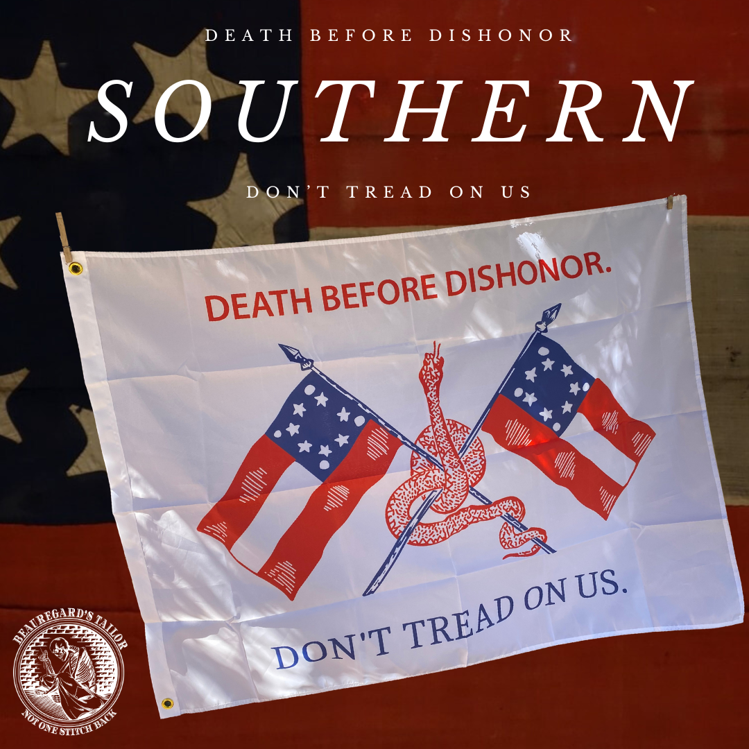 "Death before dishonor" House Flag – Beauregard's Tailor