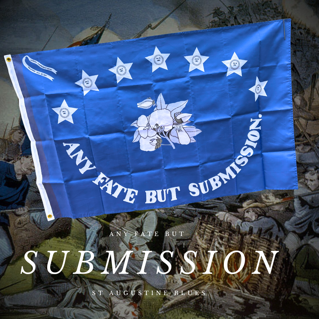 "Any Fate But Submission" 3rd Florida Infantry Flag – Beauregard's Tailor