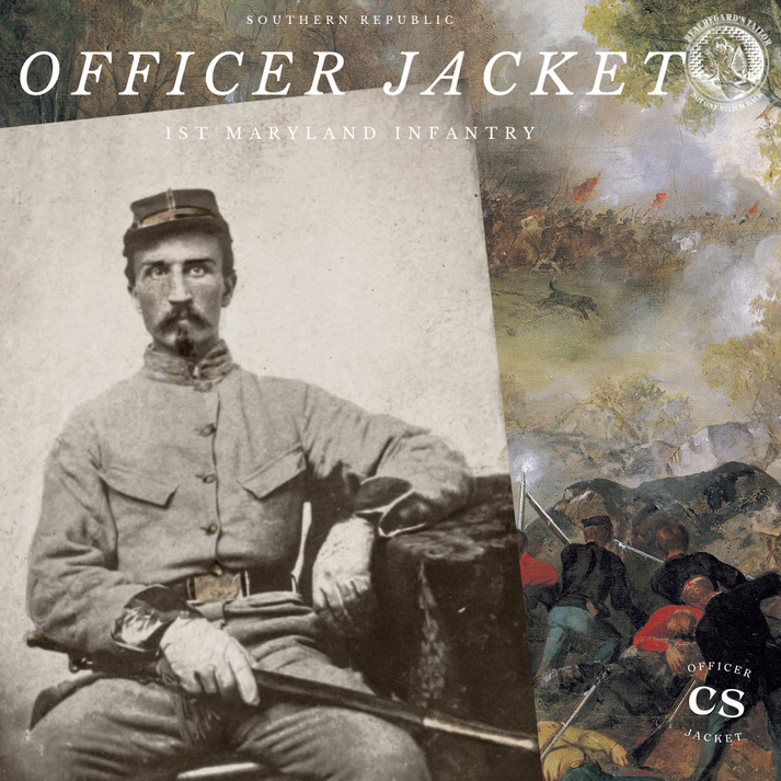 Confederate Officers Jacket - Austrian Braid and Breast Pockets ...