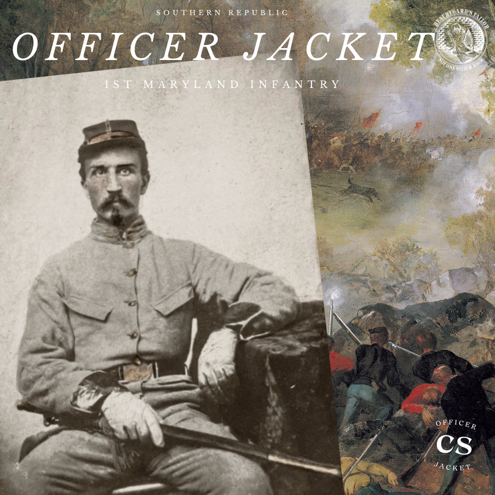 Confederate Officers Jacket - Austrian Braid and Breast Pockets ...