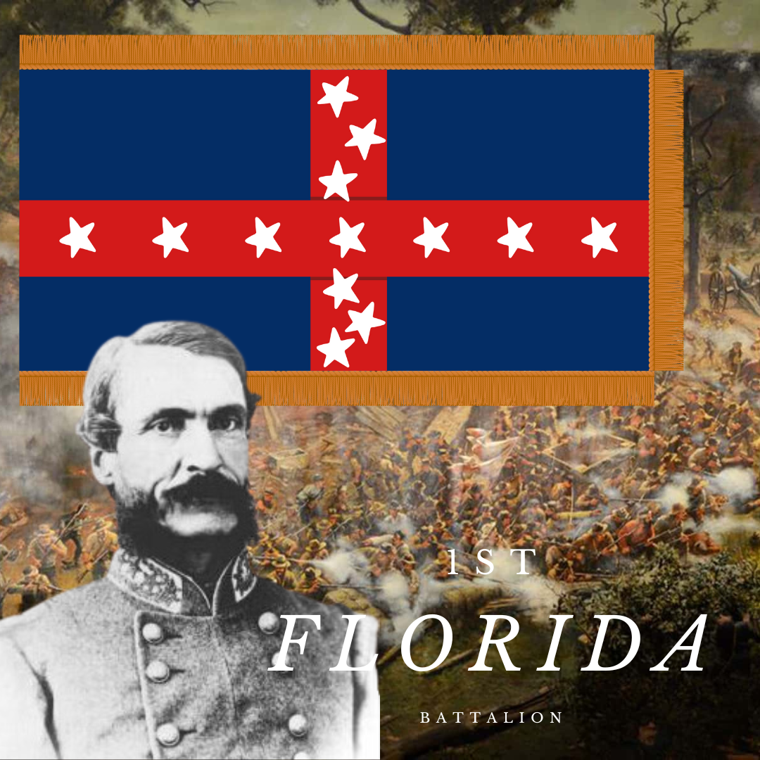 1st Florida Battalion Polk Flag Stickers/Magnet – Beauregard's Tailor