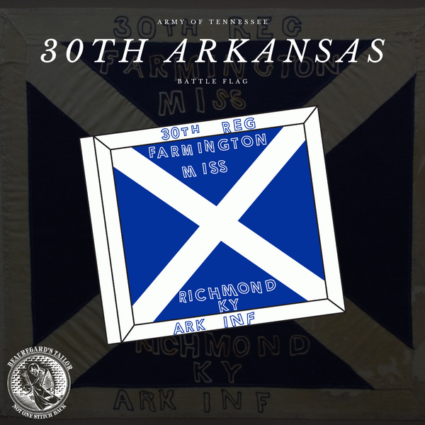 30th Arkansas Infantry Flag Stickers – Beauregard's Tailor