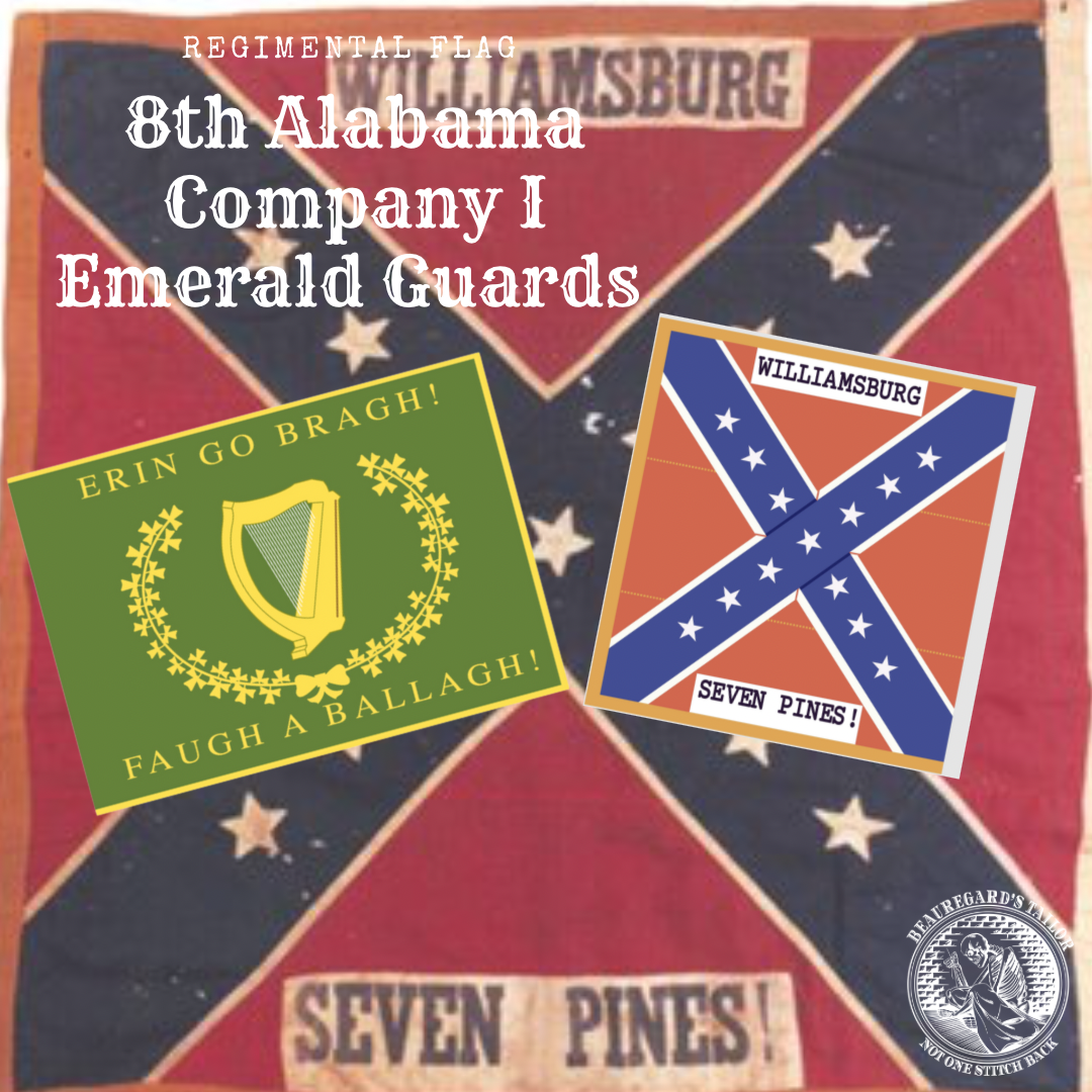 8th Alabama Battle Flag and Company I Flag Stickers – Beauregard's Tailor