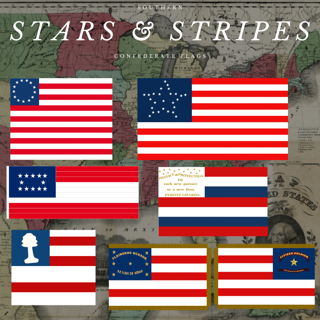 Southern “Stars & Stripes” Flag Set – Beauregard's Tailor