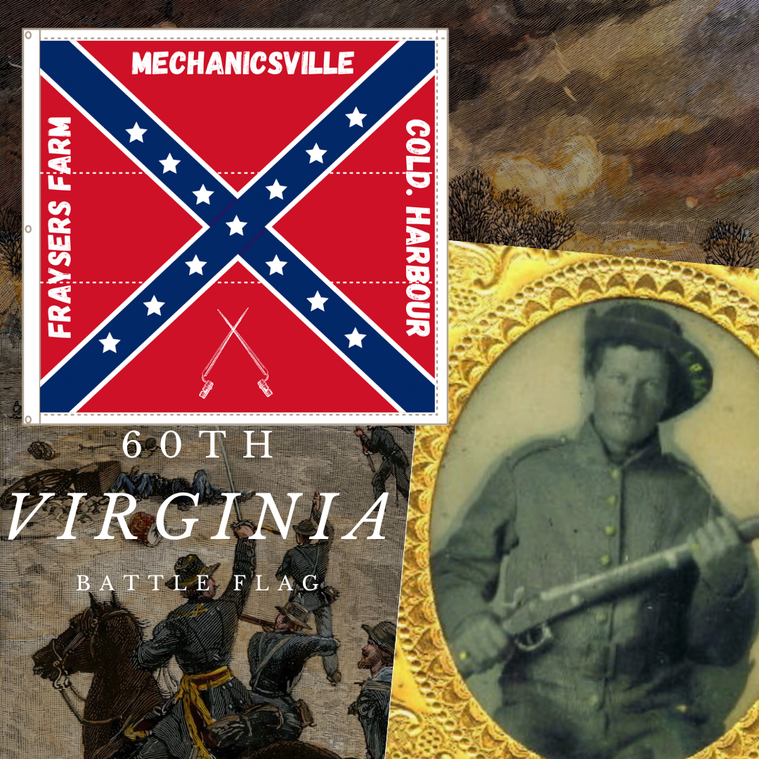 60th Virginia Infantry Flag Stickers/Magnet – Beauregard's Tailor