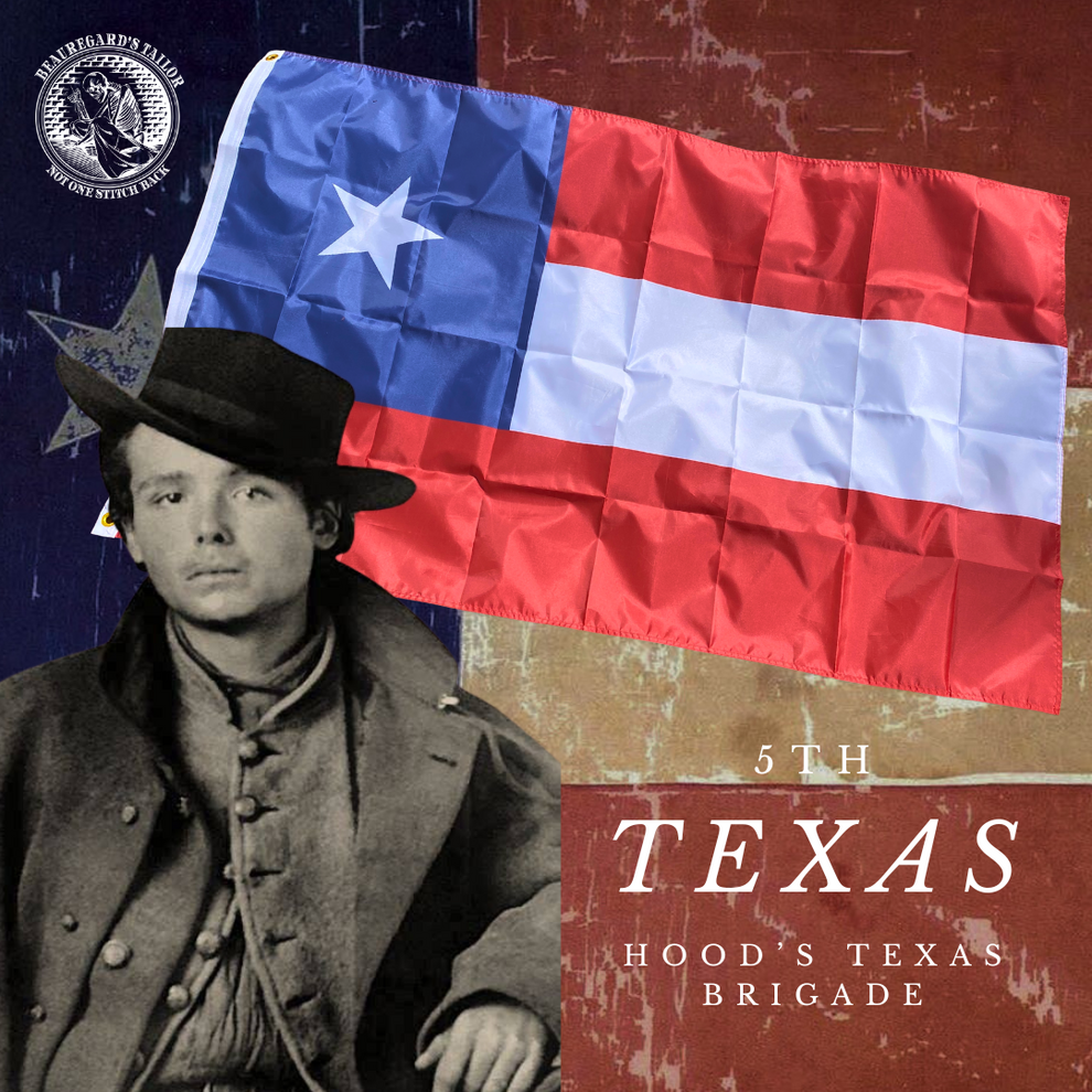 5th Texas Infantry - 1st National House Flag – Beauregard's Tailor