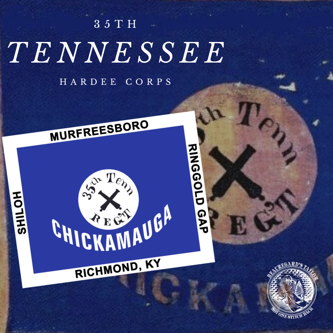 35th Tennessee Infantry Flag Sticker – Beauregard's Tailor