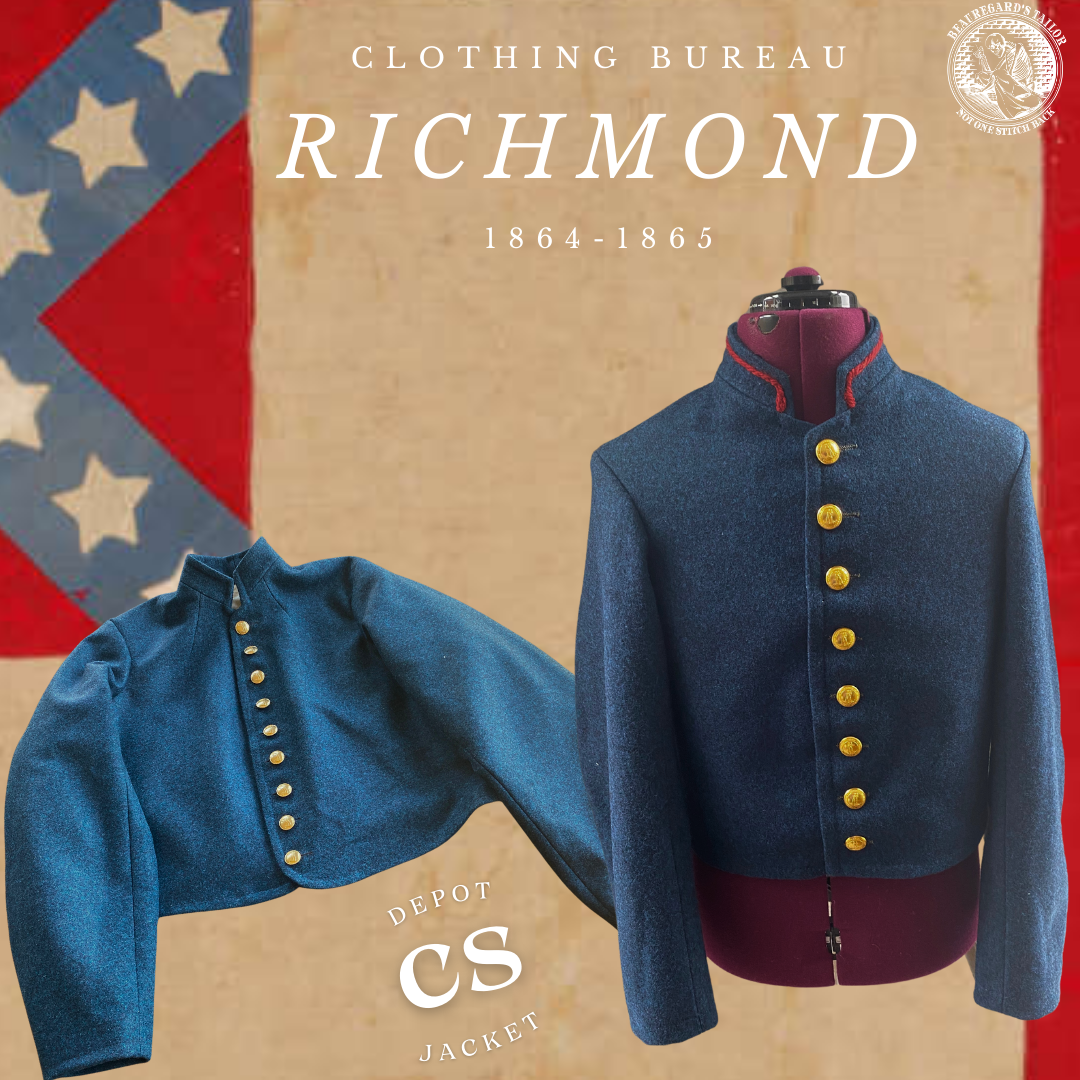 Richmond Clothing Bureau Jacket English Army Cloth 1864-1865 ...