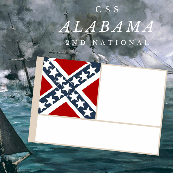 CSS Alabama 2nd National Flag Stickers – Beauregard's Tailor