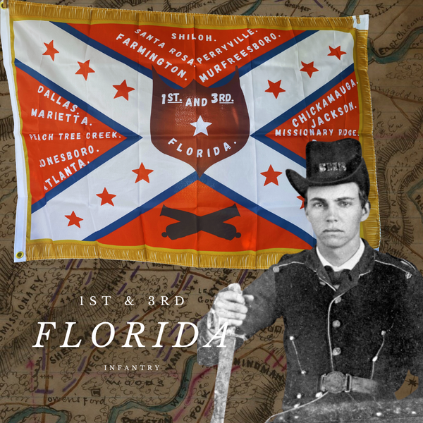 1st and 3rd Florida Infantry House Flag – Beauregard's Tailor