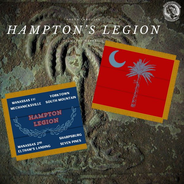 Hampton Legion South Carolina Volunteer Flag Stickers – Beauregard's Tailor