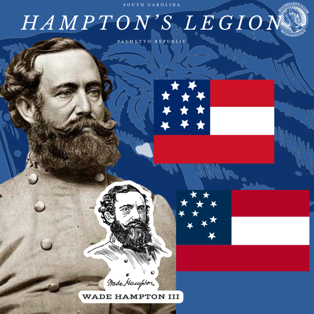 Hampton's Legion Flag Sticker/Magnet Collection – Beauregard's Tailor