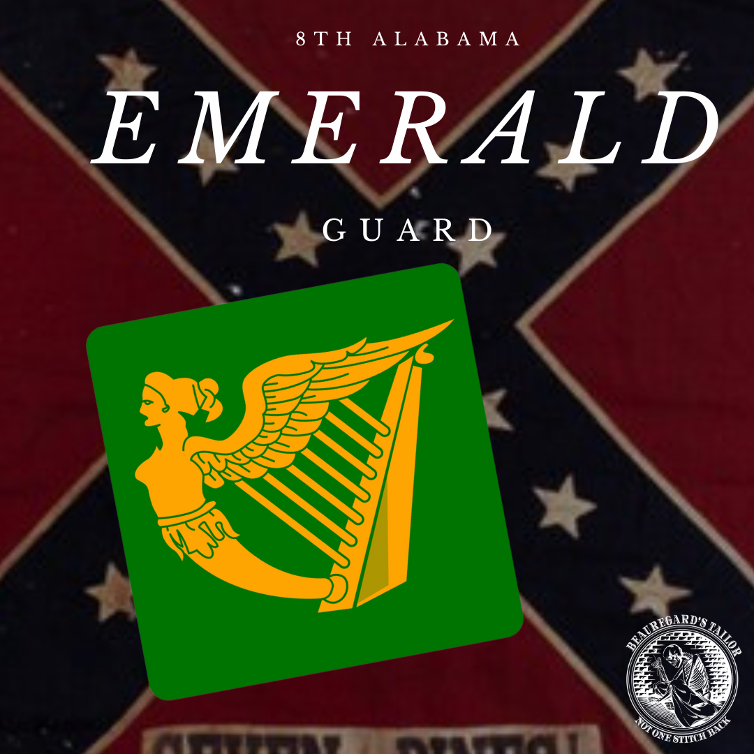Emerald Guards - Company I - 8th Alabama Flag Stickers – Beauregard's ...