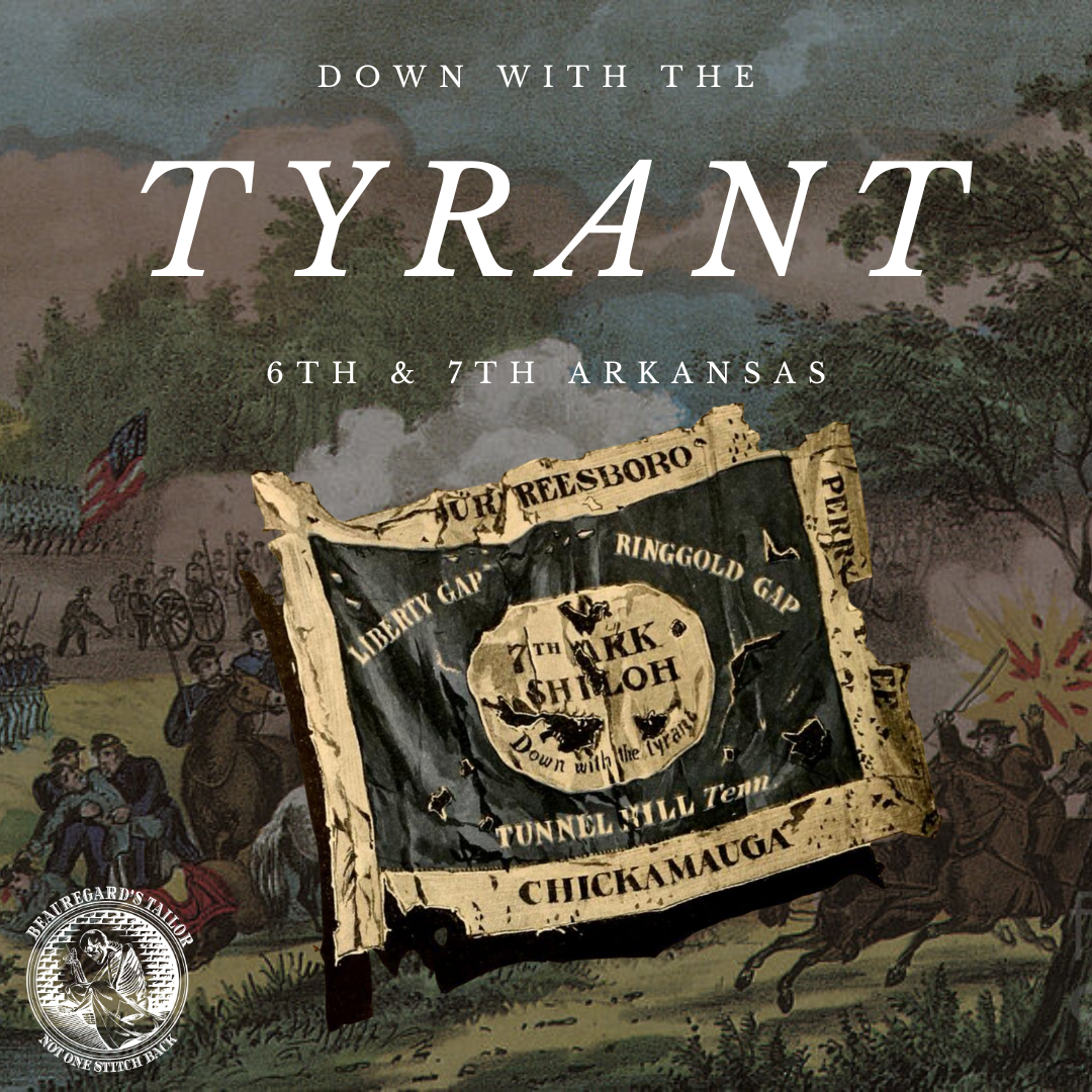 6th and 7th Arkansas Infantry Hardee Flag "Battle Damaged" Stickers ...