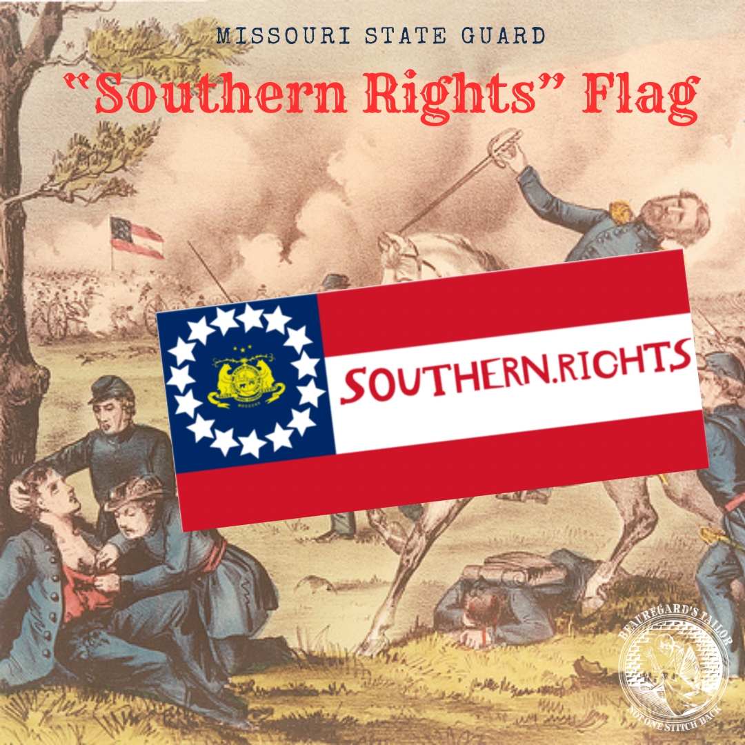 "Southern Rights" Missouri State Guard Flag Stickers – Beauregard's Tailor