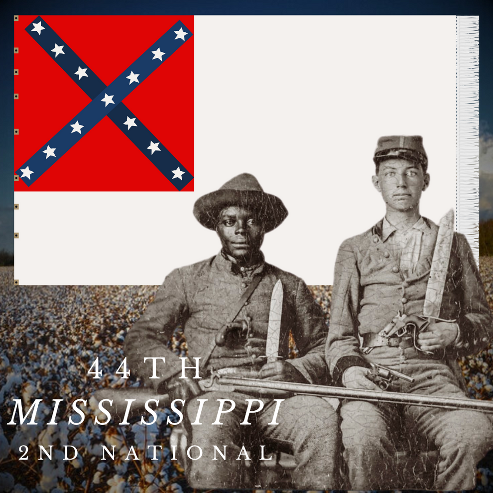 44th Mississippi 2nd National House Flag – Beauregard's Tailor