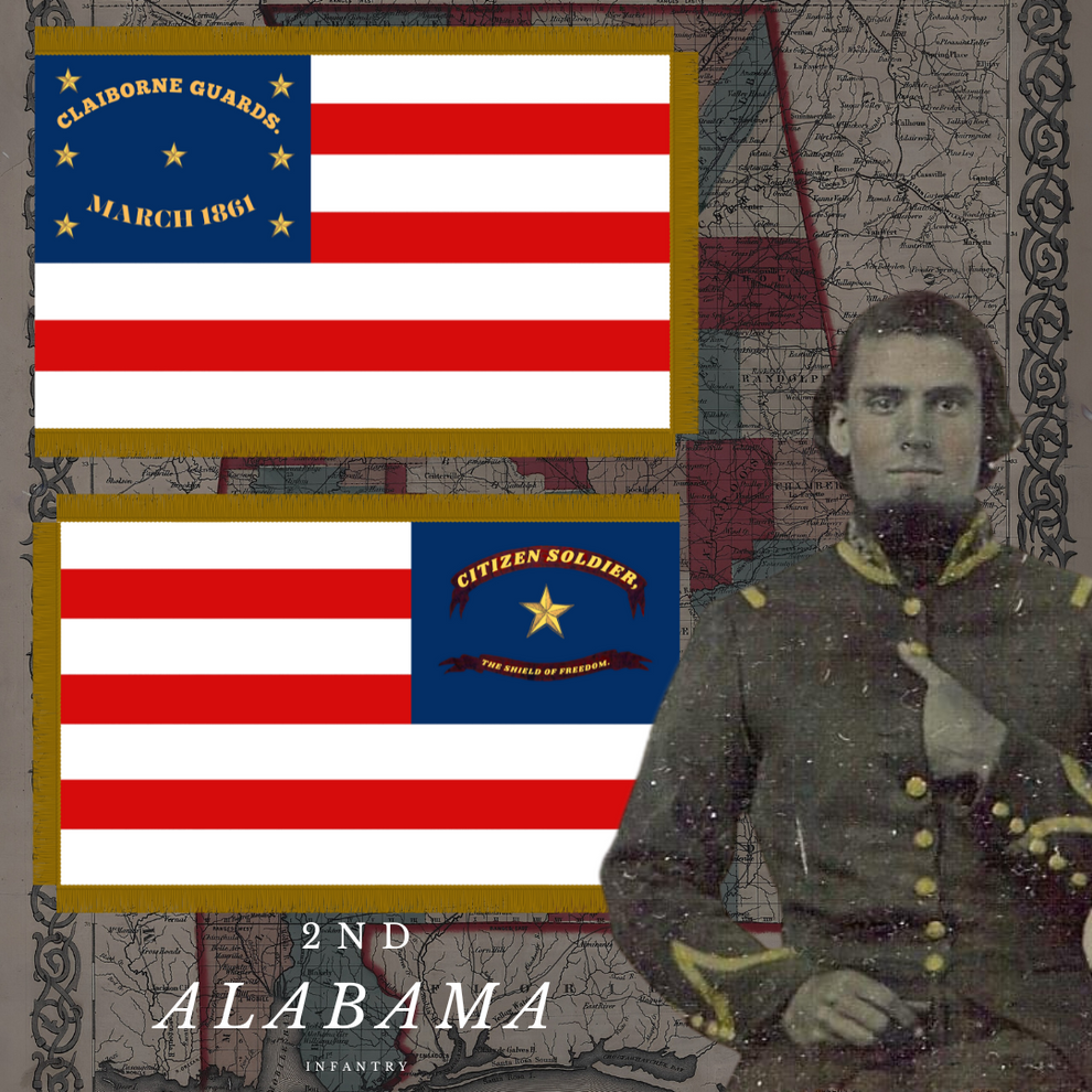 "Citizen Soldier" 2nd Alabama House Flag – Beauregard's Tailor