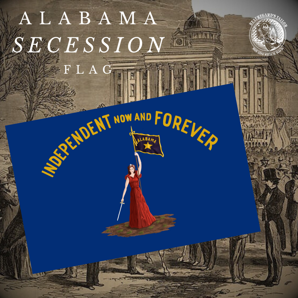 Alabama Secession Flag Stickers/Magnets – Beauregard's Tailor
