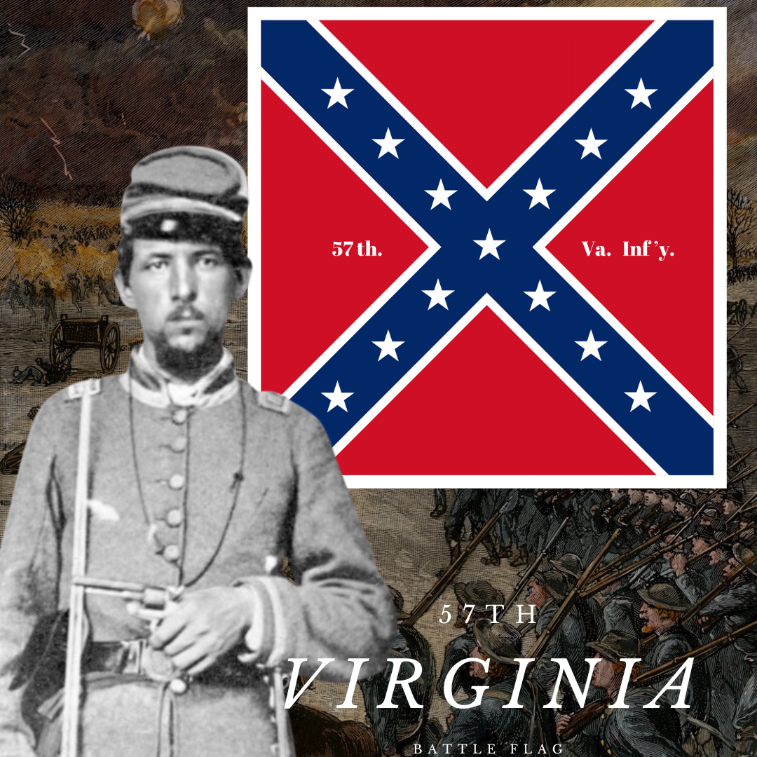 57th Virginia Infantry Flag Stickers/Magnet – Beauregard's Tailor