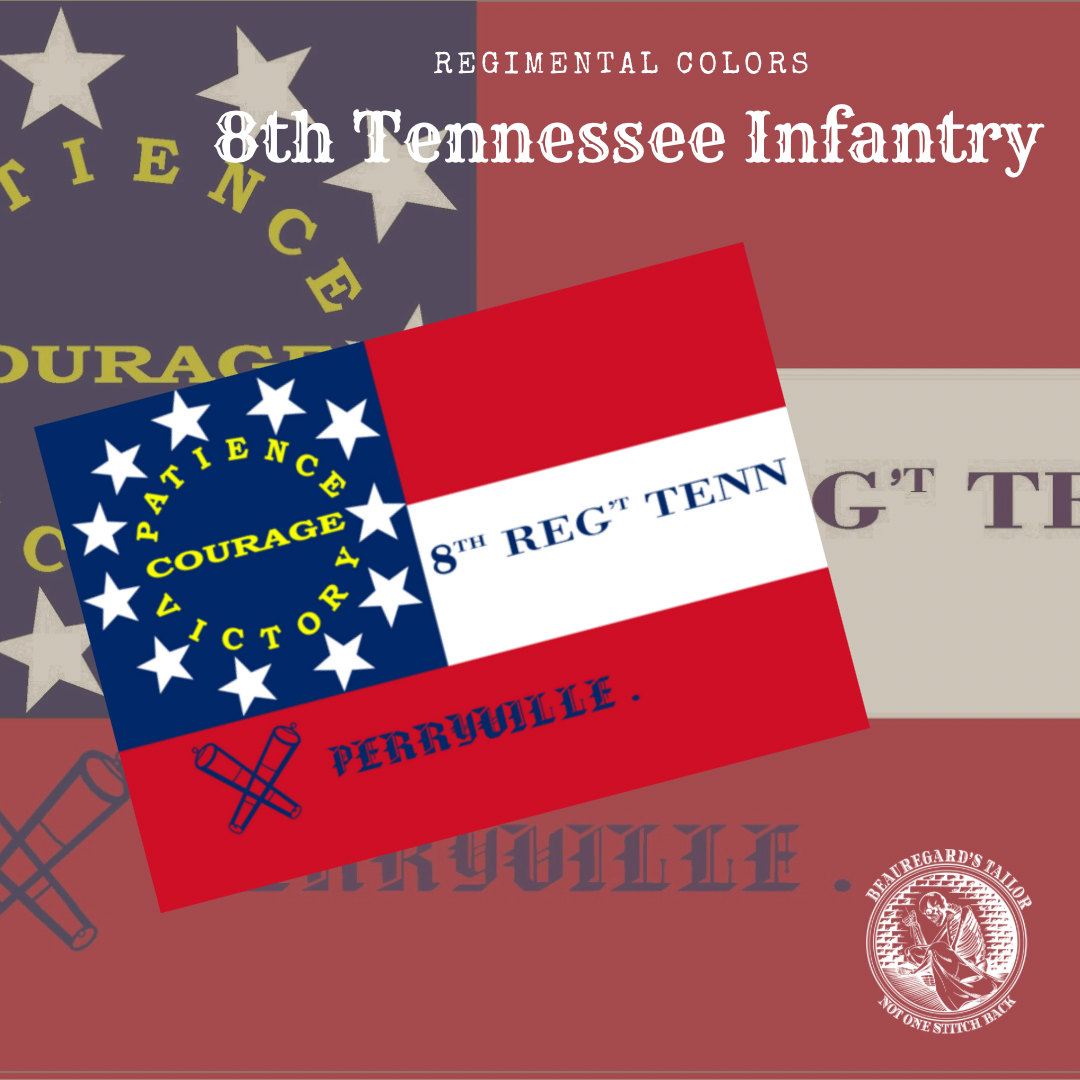 8th Tennessee Infantry Flag Sticker – Beauregard's Tailor