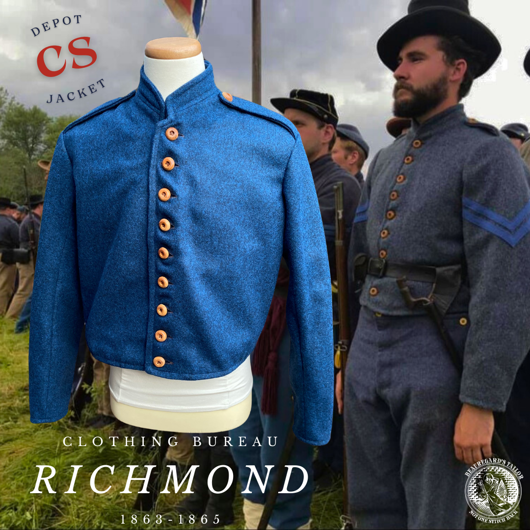 Richmond Clothing Bureau Jacket English Army Cloth 1863-1864 ...