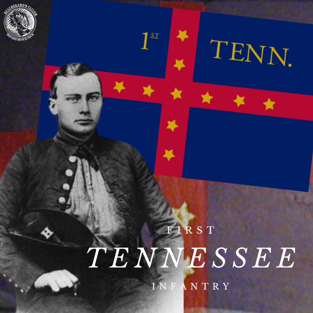 1st Tennessee Infantry Regimental Flag - Polk's Corps House Flag ...