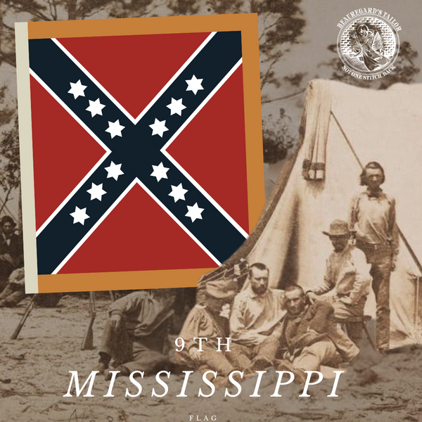 9th Mississippi Battle Flag House Flag – Beauregard's Tailor