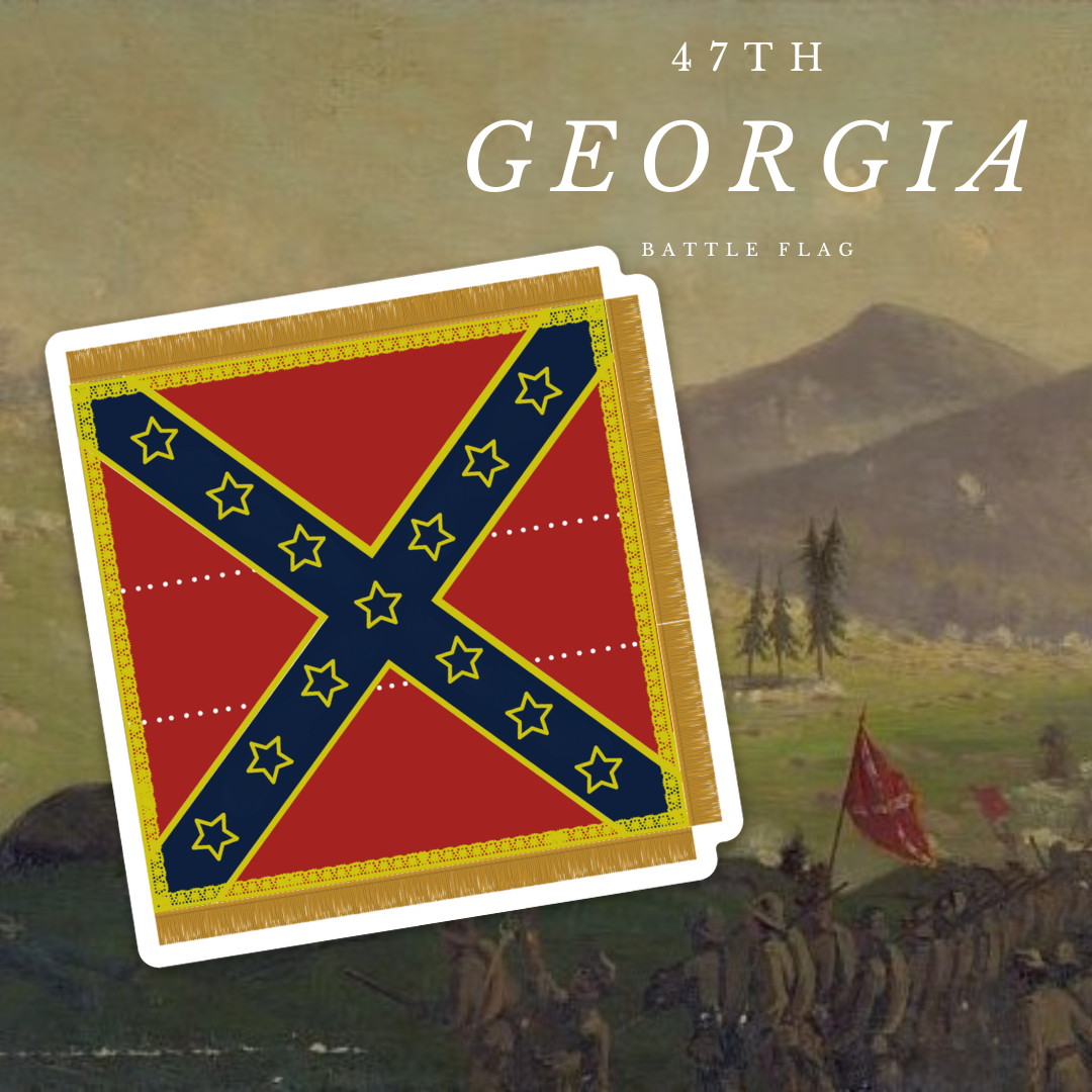 47th Georgia Infantry Flag Stickers – Beauregard's Tailor