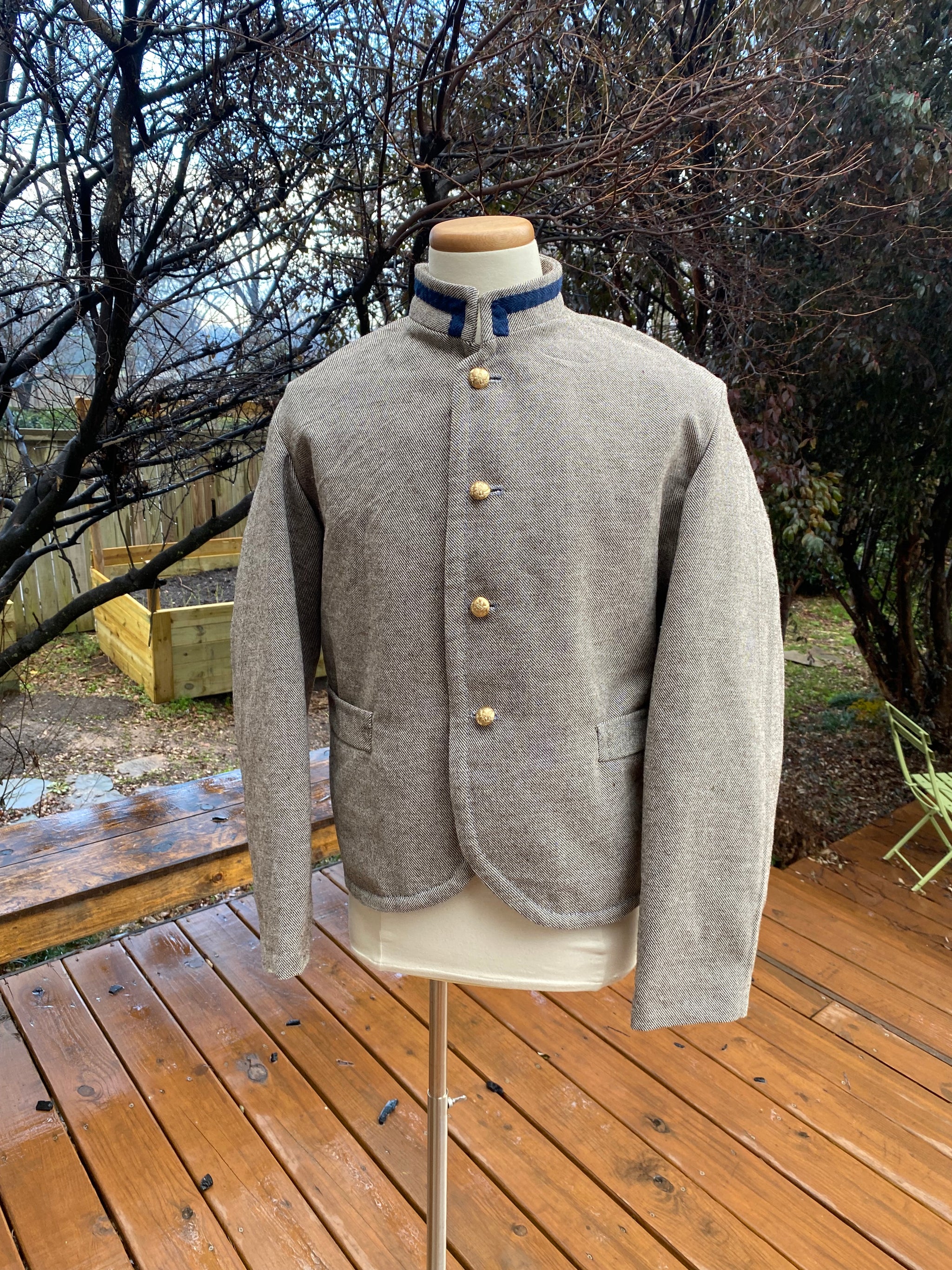 Confederate 4- Button Jacket – Beauregard's Tailor