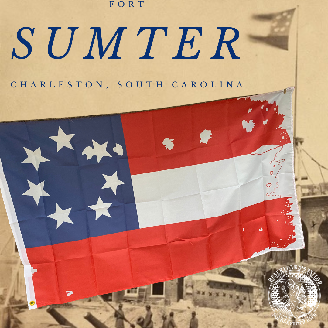 Fort Sumter First National House Flag – Beauregard's Tailor