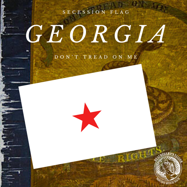 Georgia Secession Flag Stickers/Magnet – Beauregard's Tailor