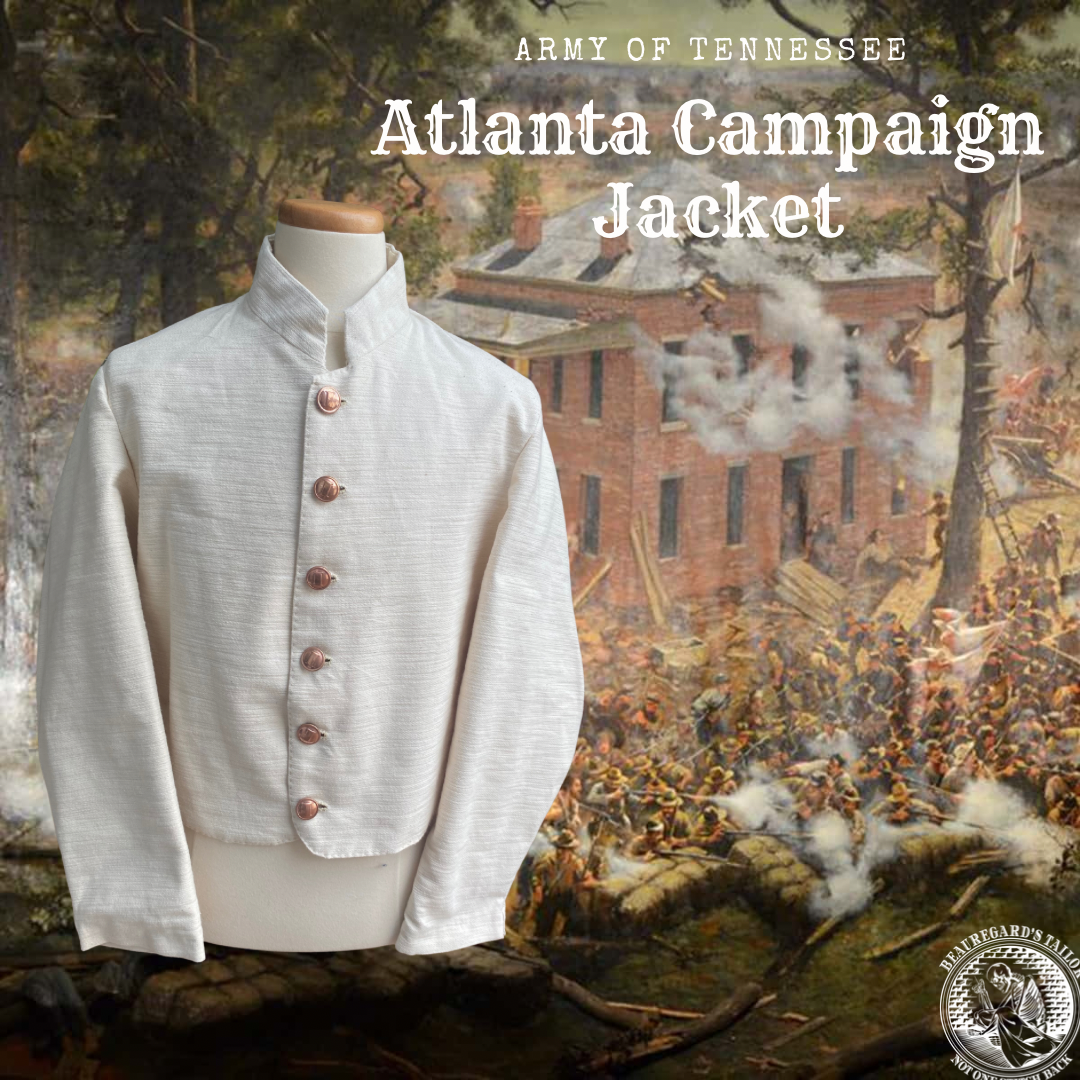 "Atlanta Campaign" Jacket 1864 Army of Tennessee – Beauregard's Tailor