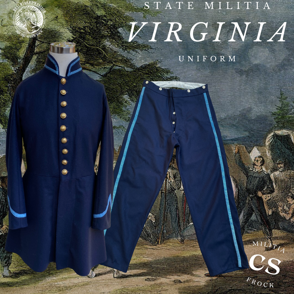 Virginia State Militia Uniform 1859 – Beauregard's Tailor