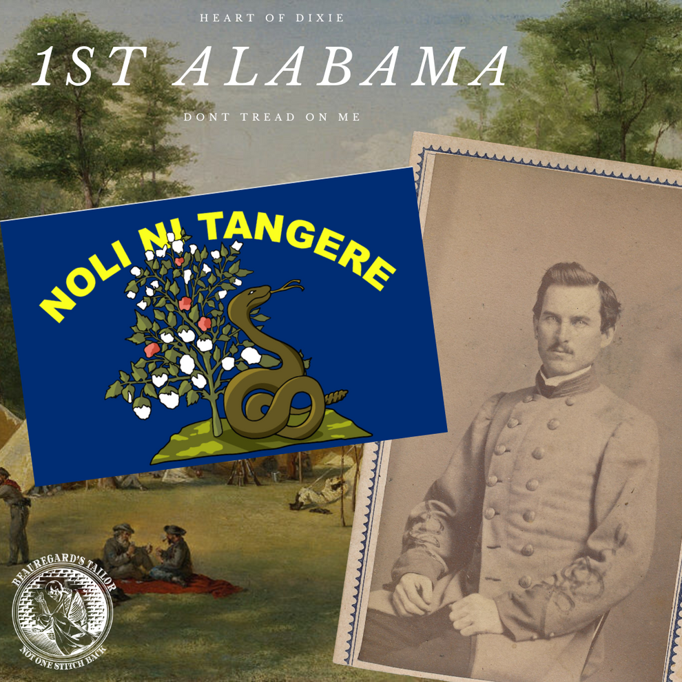1st Alabama Infantry Flag Stickers – Beauregard's Tailor
