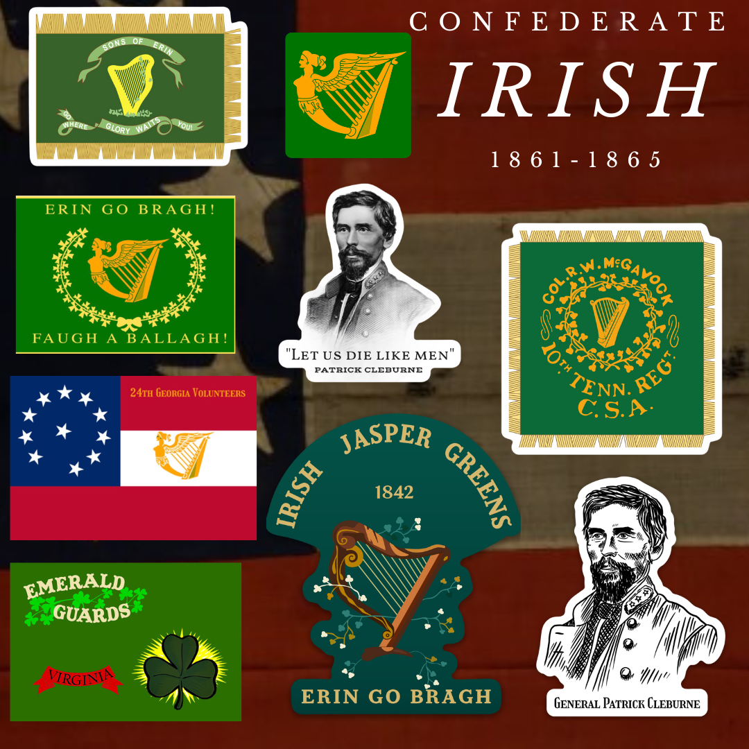 Confederate Irish Sticker Set – Beauregard's Tailor