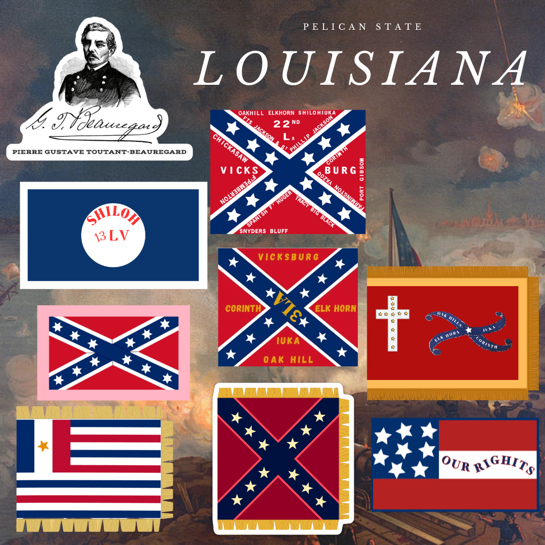 Louisiana Sticker Collection – Beauregard's Tailor