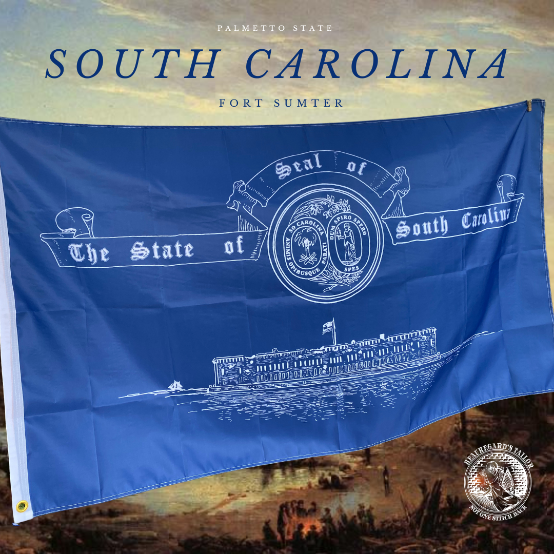 South Carolina State Seal and Fort Sumter House Flag – Beauregard's Tailor