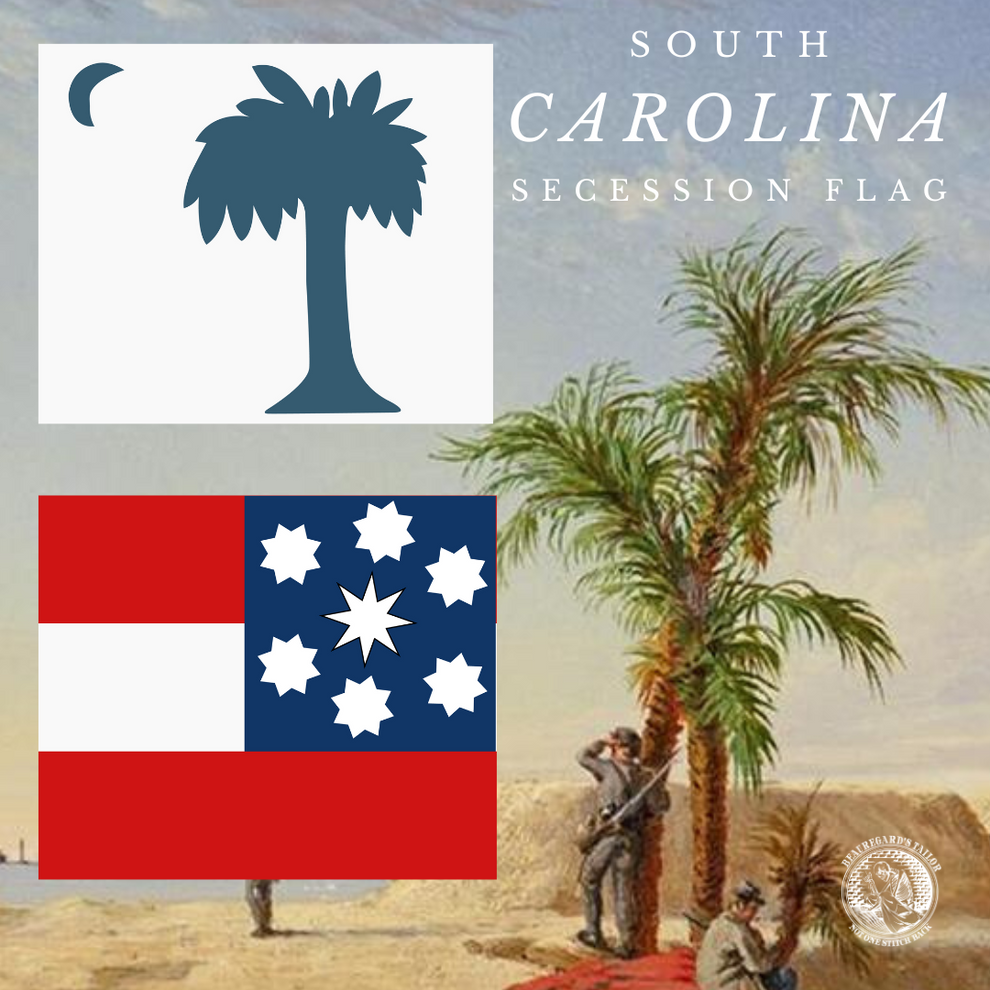 South Carolina Secession/1st National Flag Stickers/Magnet – Beauregard ...