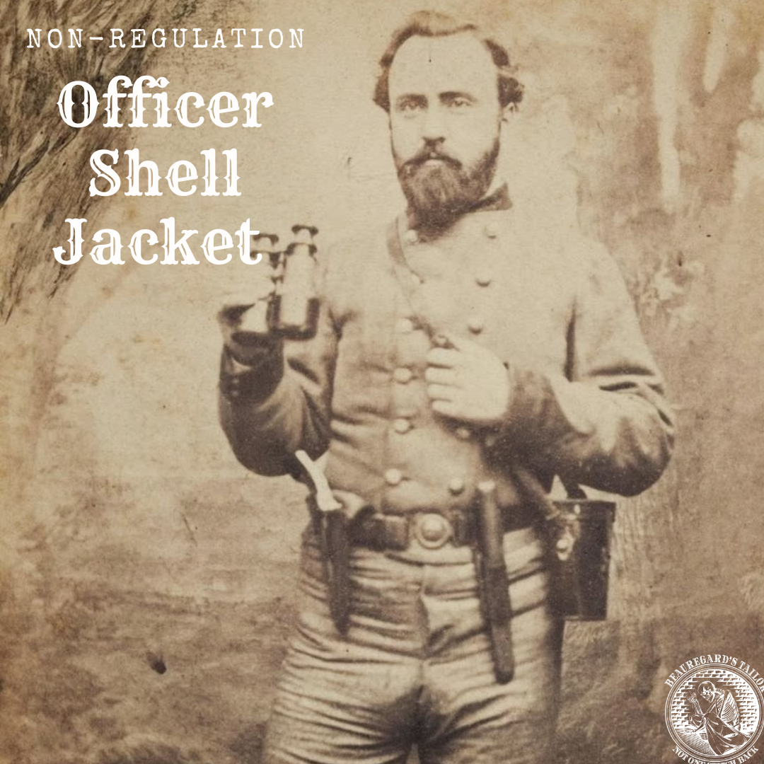 Confederate Officer Double-Breasted Shell Jacket – Beauregard's Tailor
