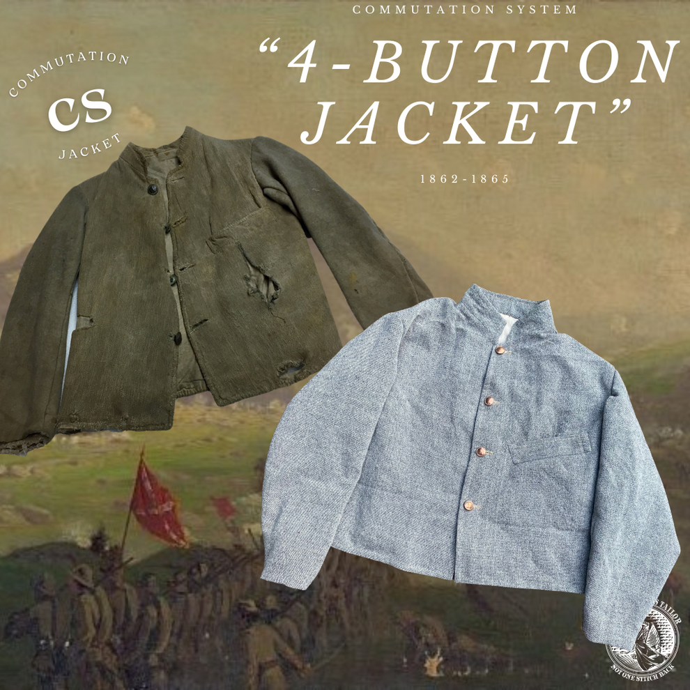 Confederate 4- Button “Milwaukee” Jacket – Beauregard's Tailor