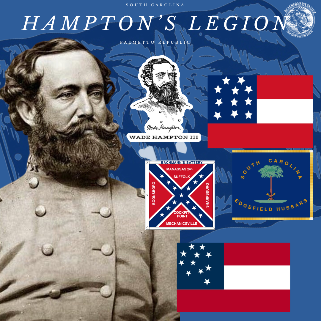 Hampton's Legion Flag Sticker/Magnet Collection – Beauregard's Tailor