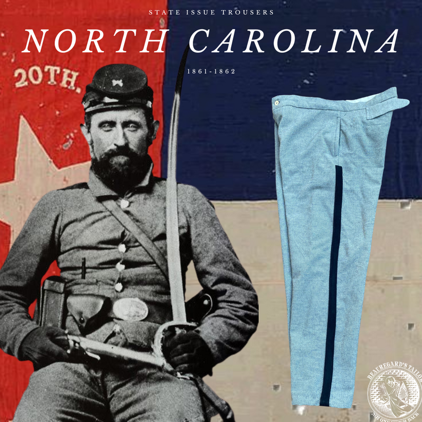 North Carolina State Issue 1861-1862 Trousers – Beauregard's Tailor