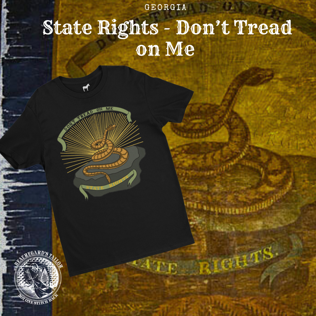 "State Rights - Don't Tread on Me" Georgia Secession Flag Shirt ...