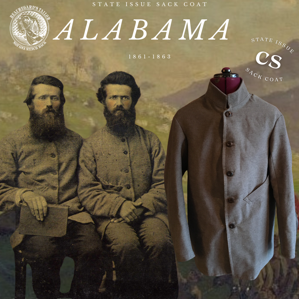 Alabama State Sack Coat 1861-1863 – Beauregard's Tailor