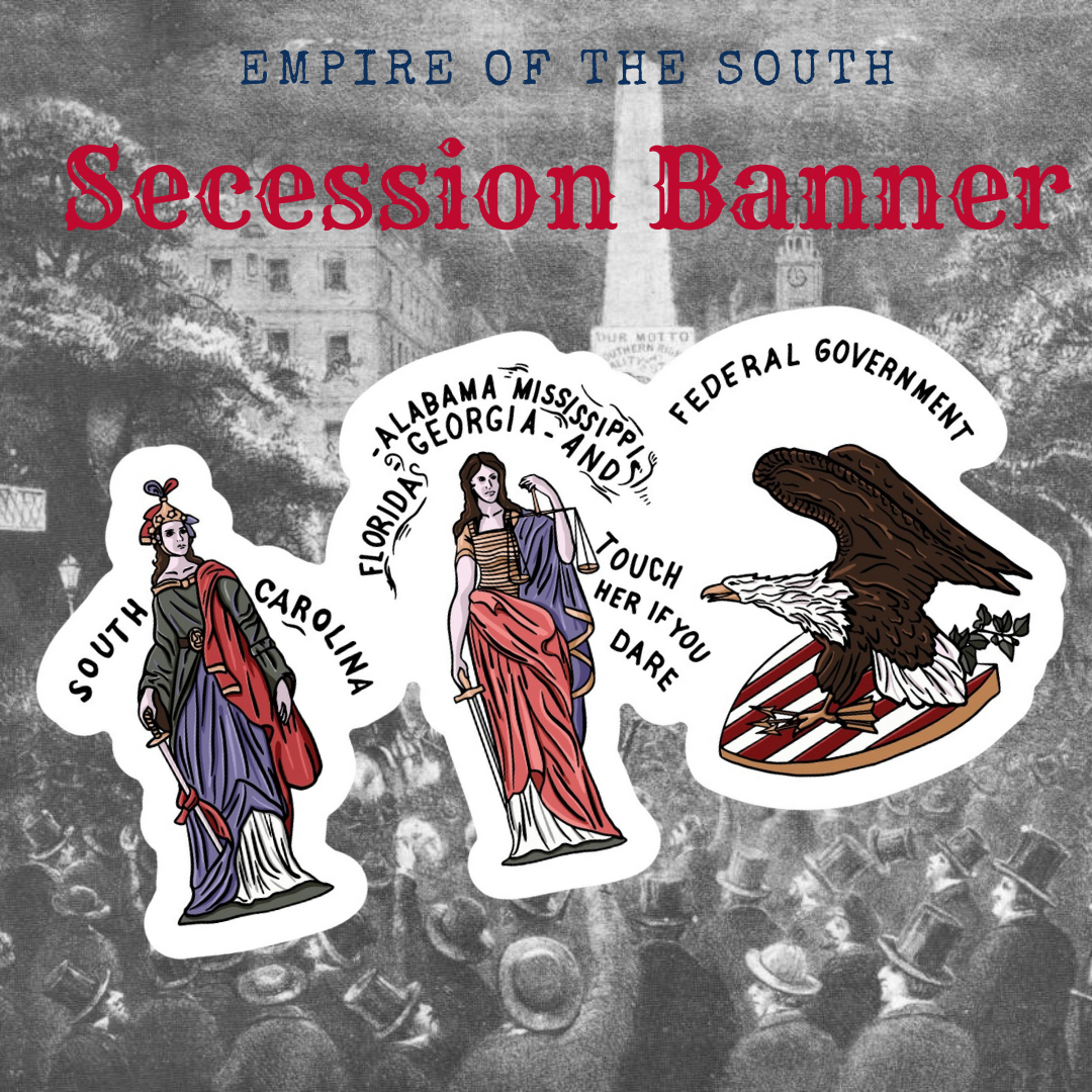 Georgia Secession Flag Stickers – Beauregard's Tailor