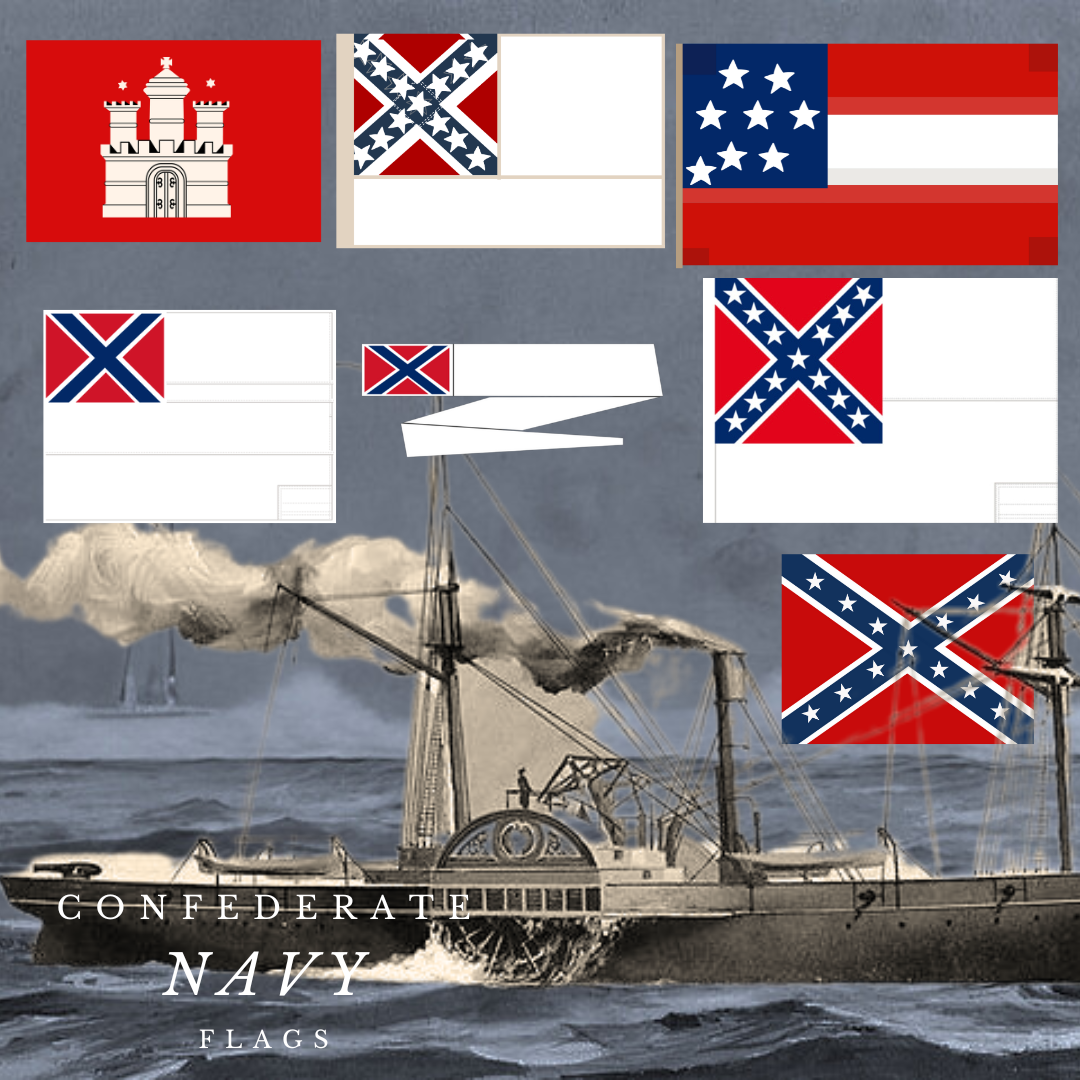 Confederate Navy Flag Sticker Collection – Beauregard's Tailor