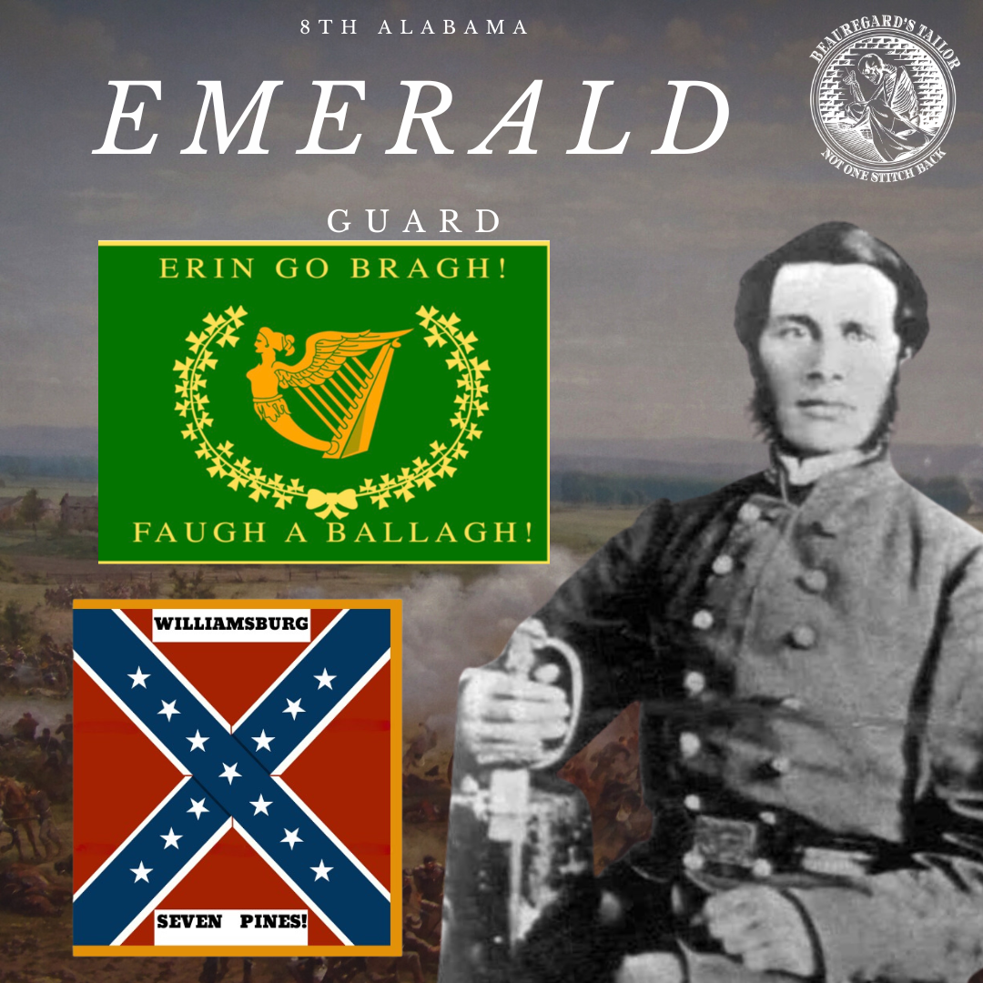 8th Alabama Battle Flag and Company I Flag Stickers – Beauregard's Tailor